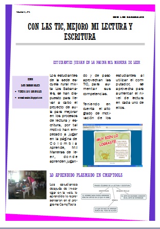 CON LAS TIC, MEJORO MI LECTURA Y ESCRITURA: BOLETIN INFORMATIVO EN ...