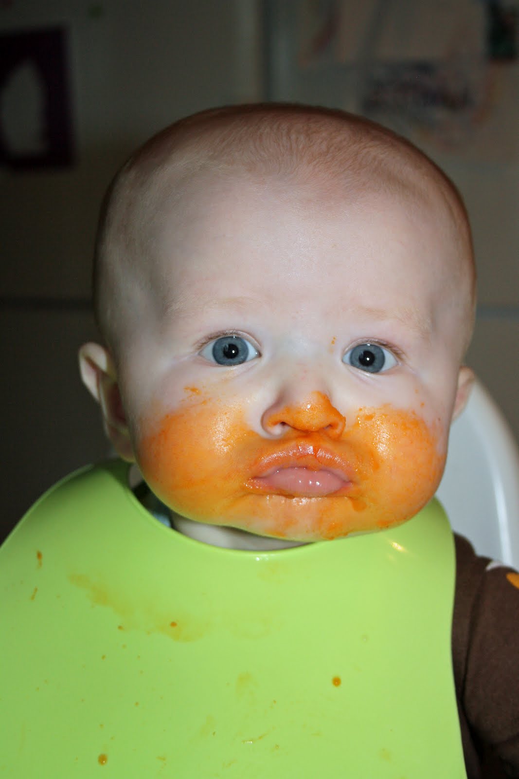 The Harrison-Helins: Smoosh face likey pasta sauce!