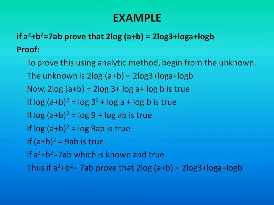 METHODS OF TEACHING MATHEMATICS: Module 4: Analytic Method