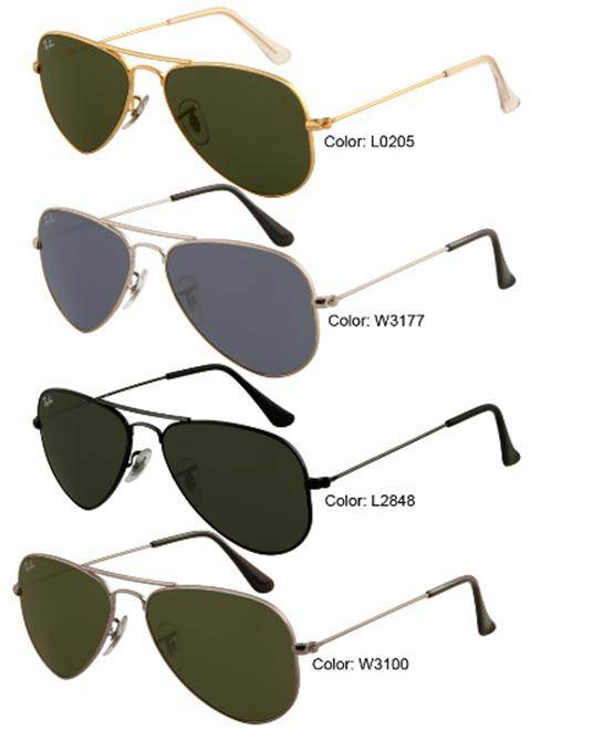 Ray Ban Aviators Size Guide « Heritage Malta