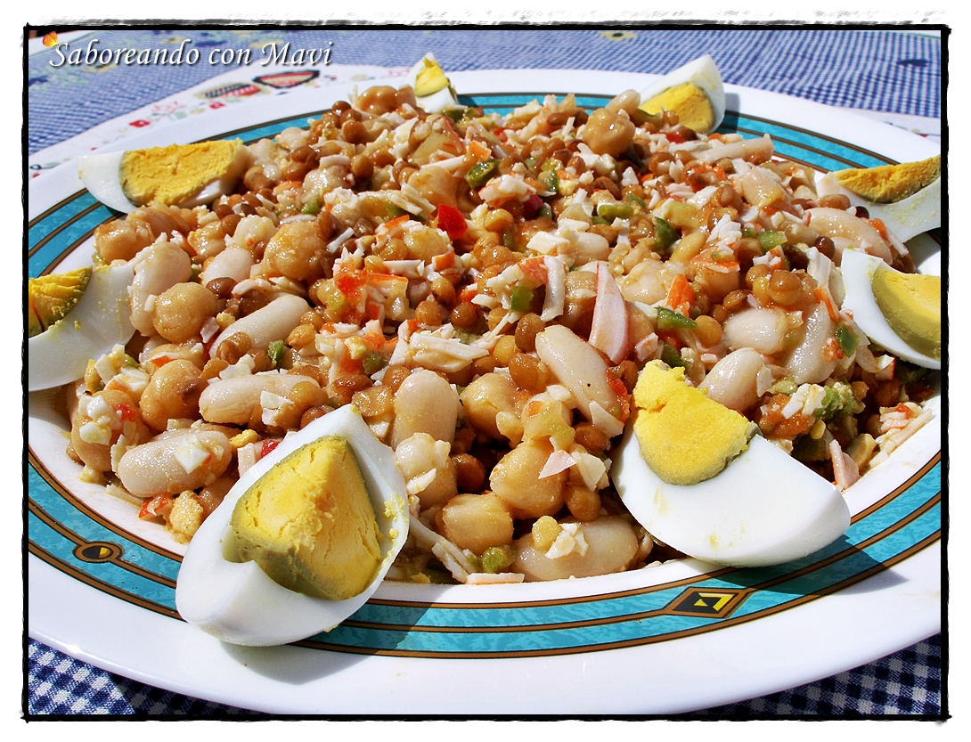 Saboreando con Mavi: Ensalada de legumbres