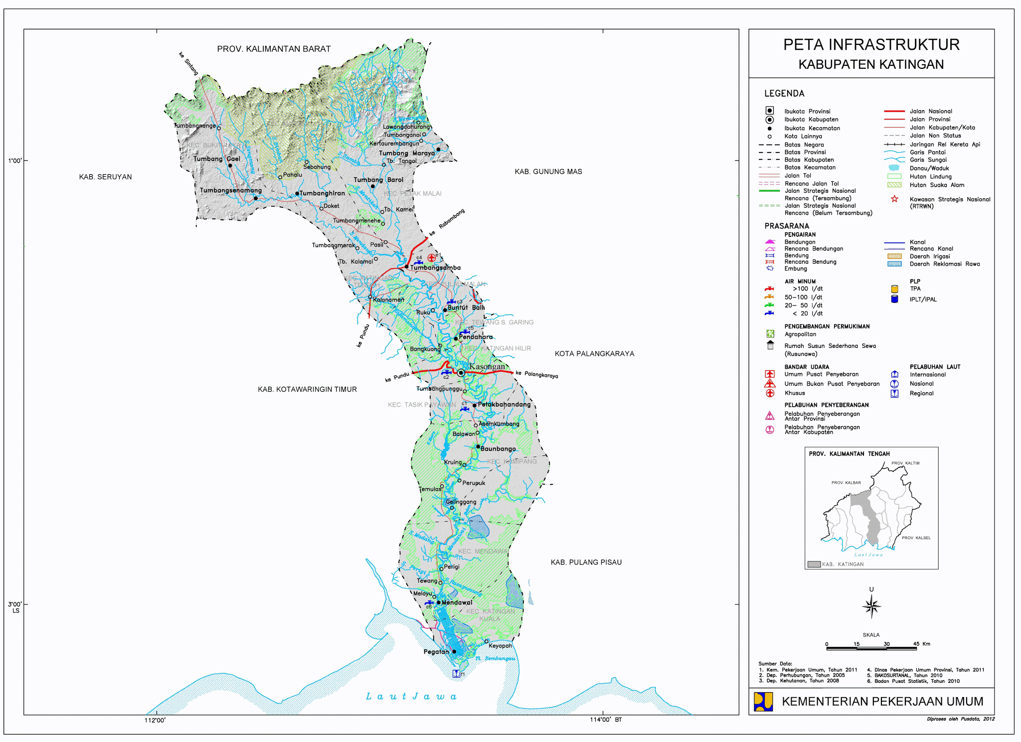 Peta Kabupaten Katingan