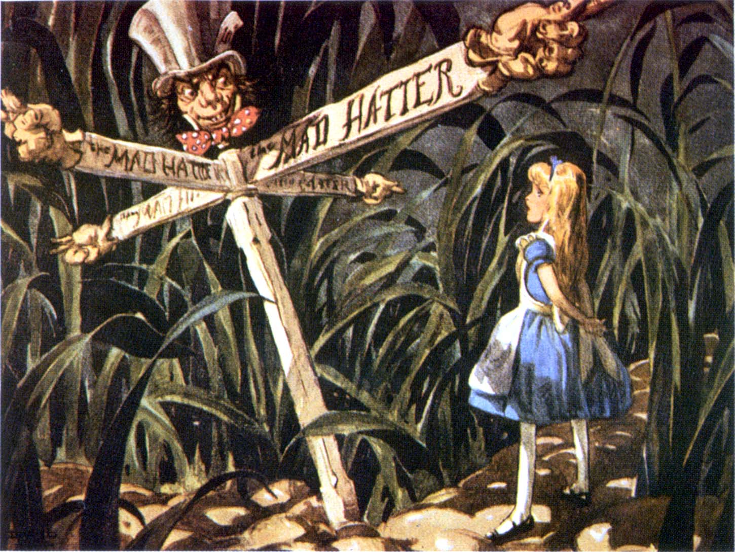 Vintage Disney Alice in Wonderland: David Hall Story Art Stills - All ...