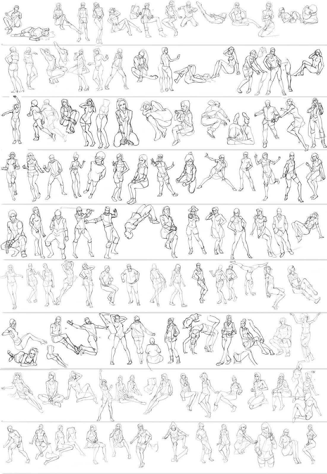 Gesture studies: 86