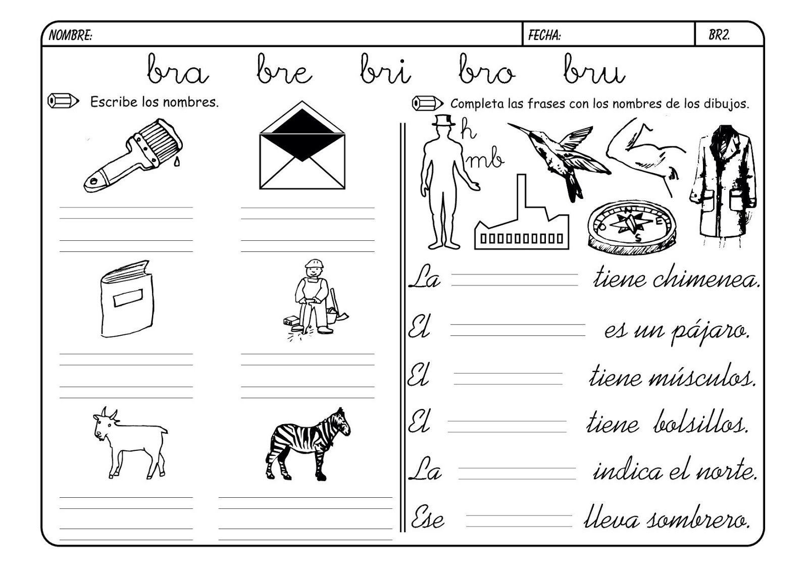 La clase de Marta: FL, FR, BL, BR