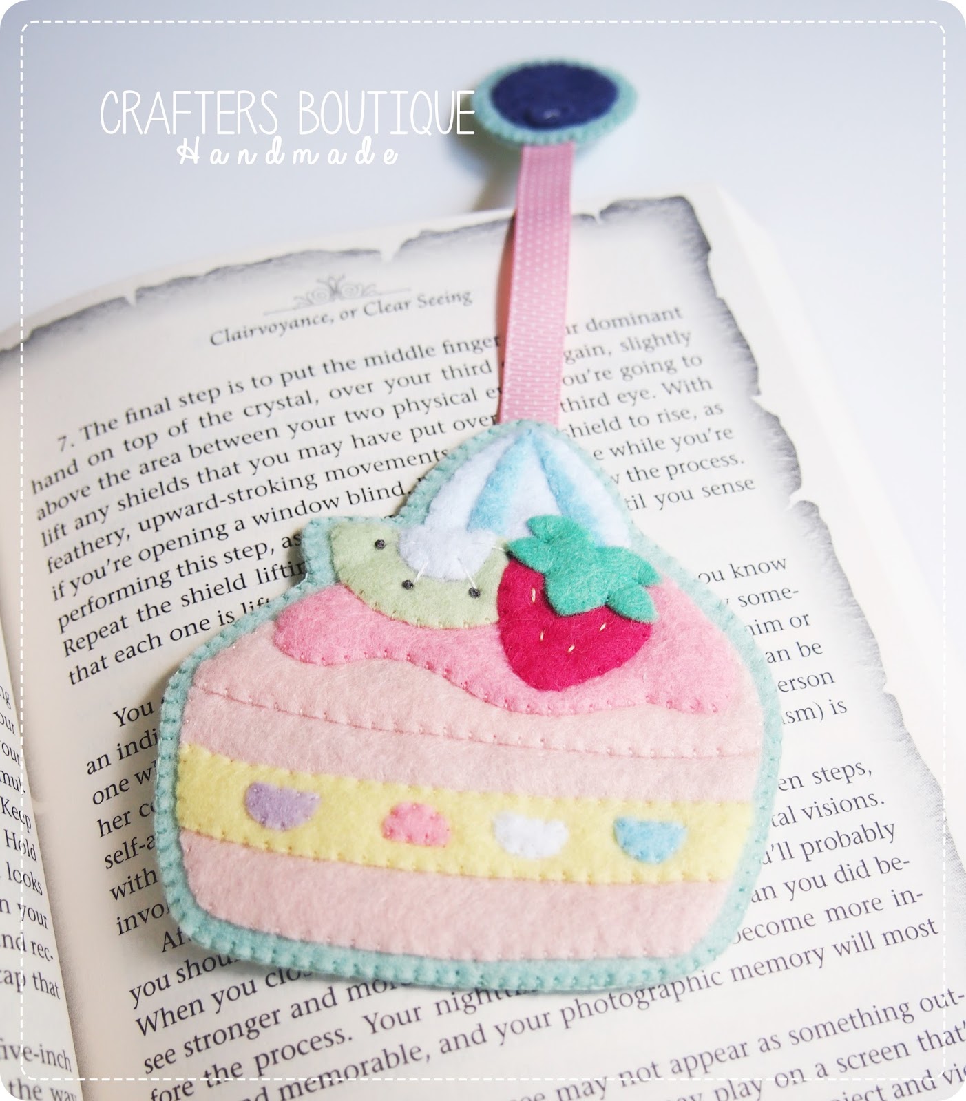 Crafters Boutique: Sliced Cake Bookmark Pattern And My Favorite Daiso ...