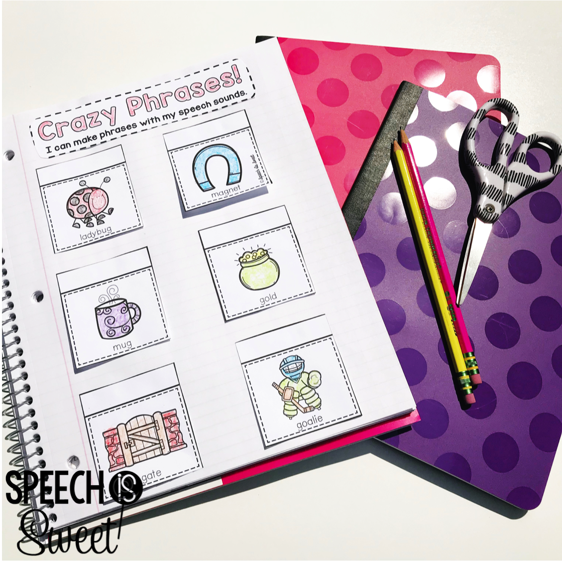 September Interactive Articulation Notebook - Speech is Sweet
