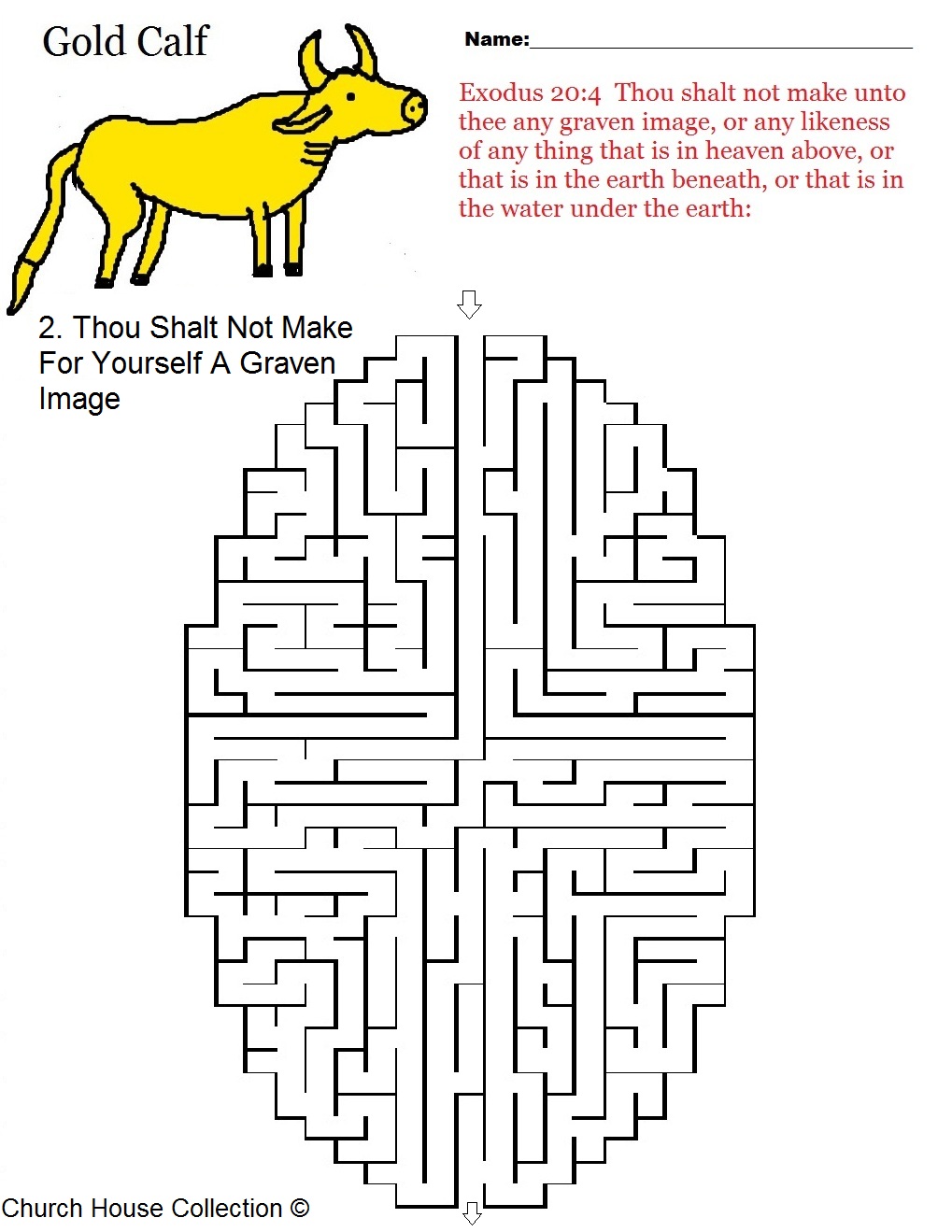 Church House Collection Blog: Ten Commandments Maze "Thou shalt not ...