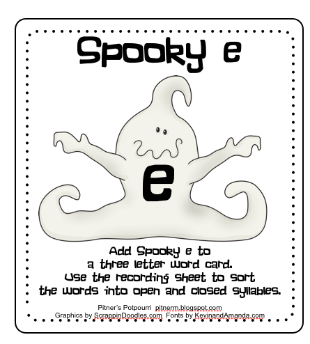 Spooky Phonics Fun - Classroom Freebies