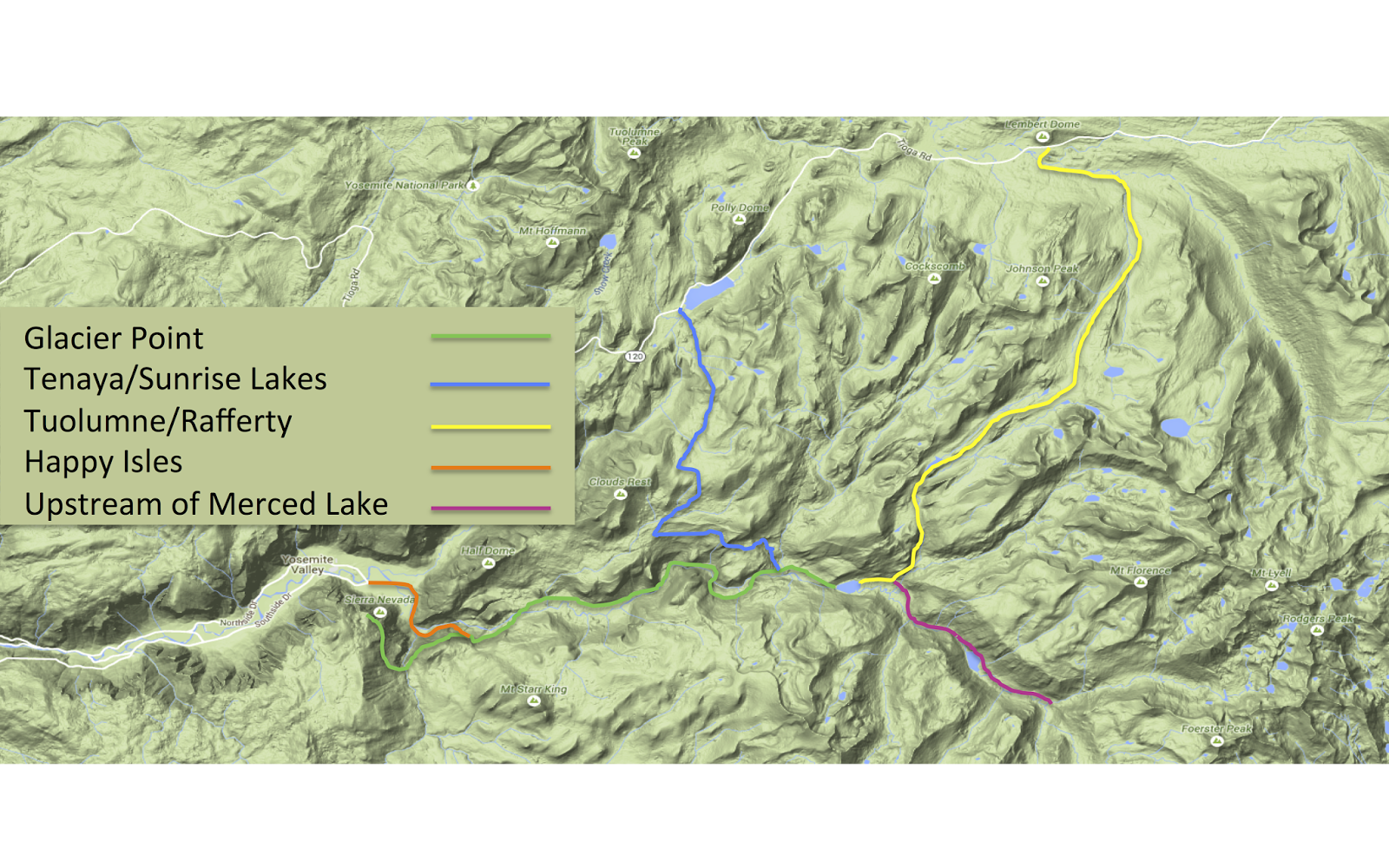 Into the Outside: Merced Headwaters: Hiking Information