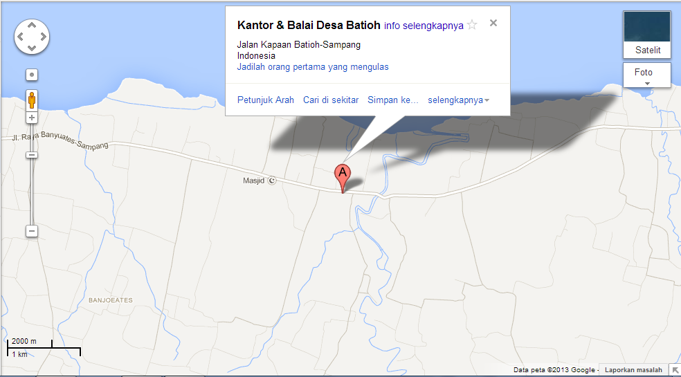 Peta Wilayah Desa Batioh ~ Desa Batioh