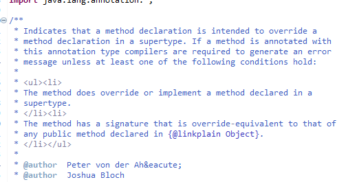 Java @Override Annotation