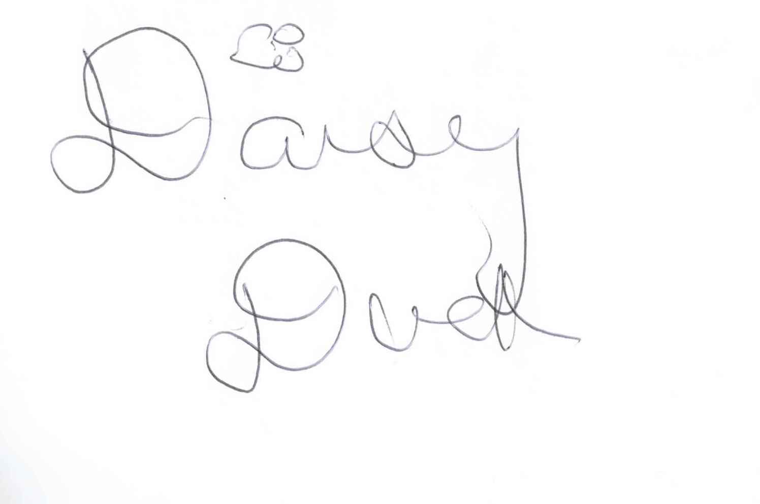 Daisy Duck Autograph
