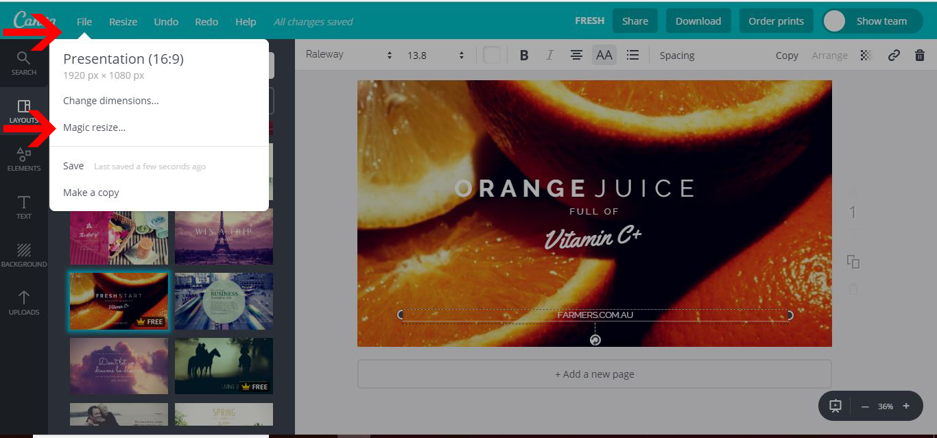 How to resize your designs in Canva. | Design Bundles