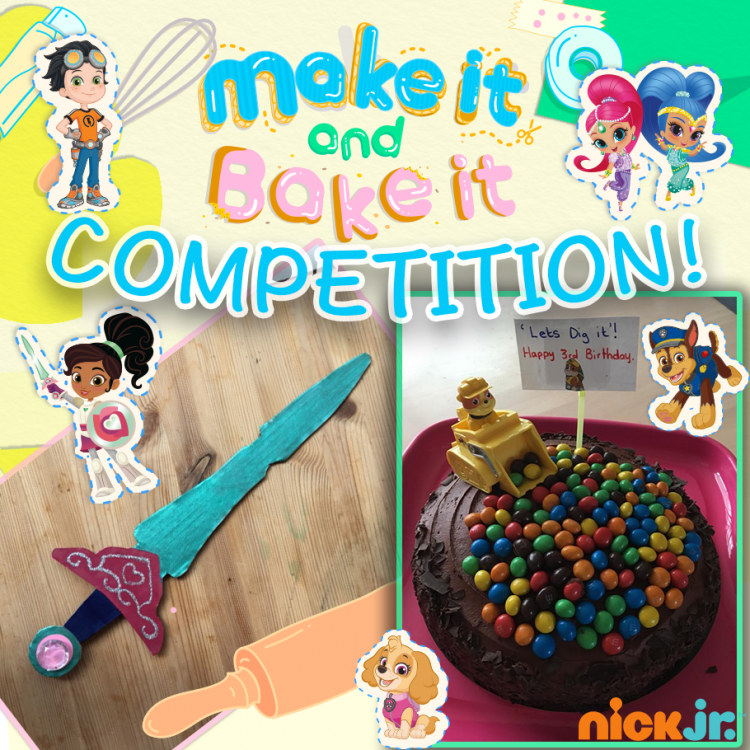 Beat the boredom with Nick Jr's Make It & Bake It competition ...
