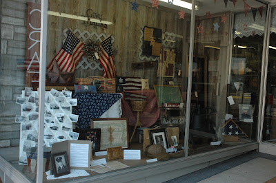 Country Lane Crafts & Antiques: My window displays for the Cost of Freedom