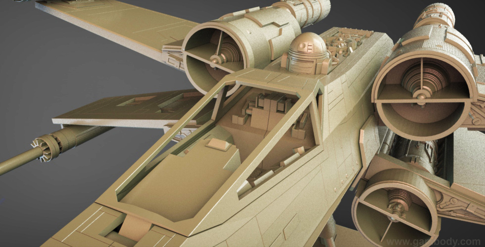 Star Wars - X-Wing Starfighter 3D Printer Files | Assembly Model ...