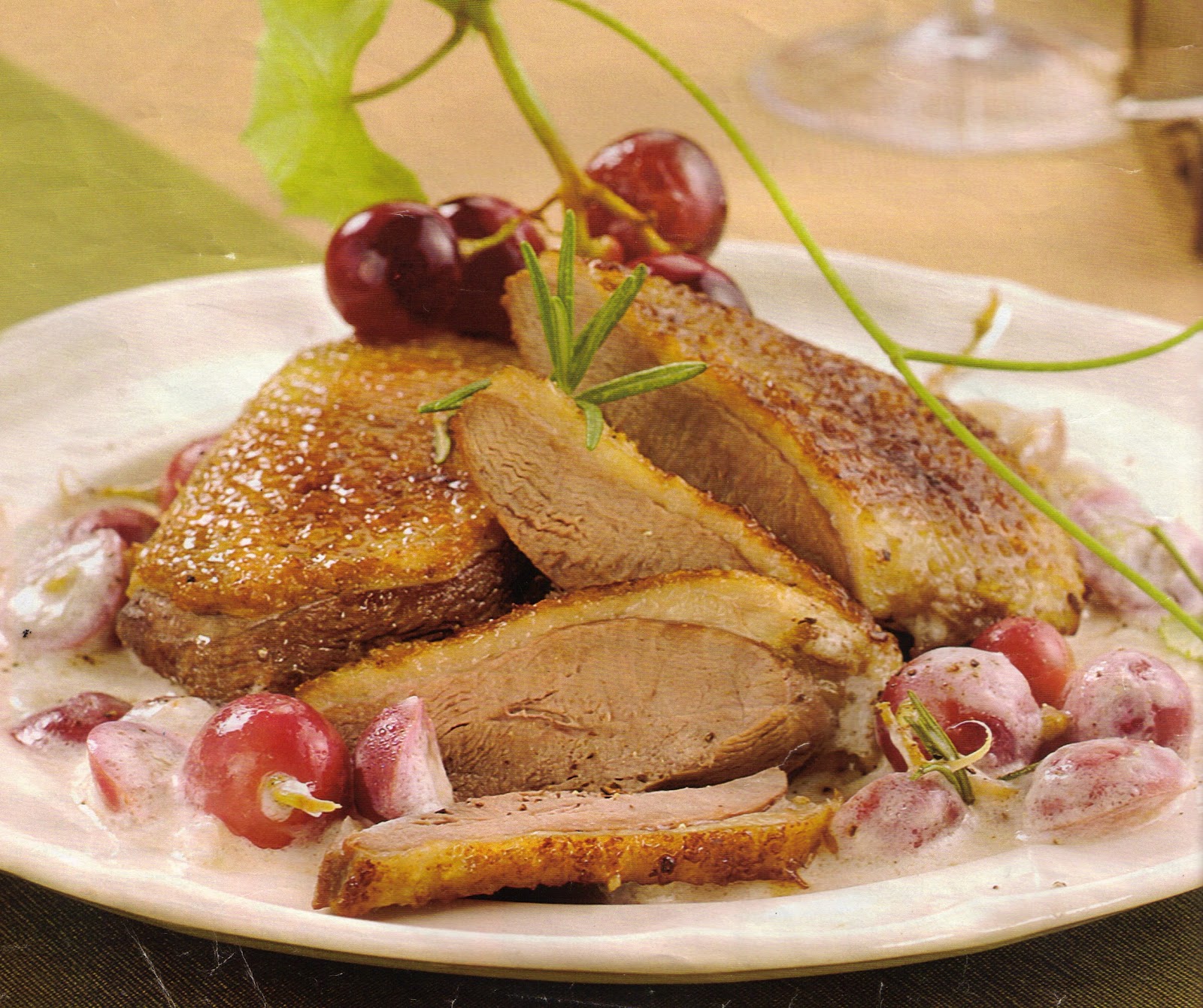Petti d'anatra con l'uva. | La cucina di Susana