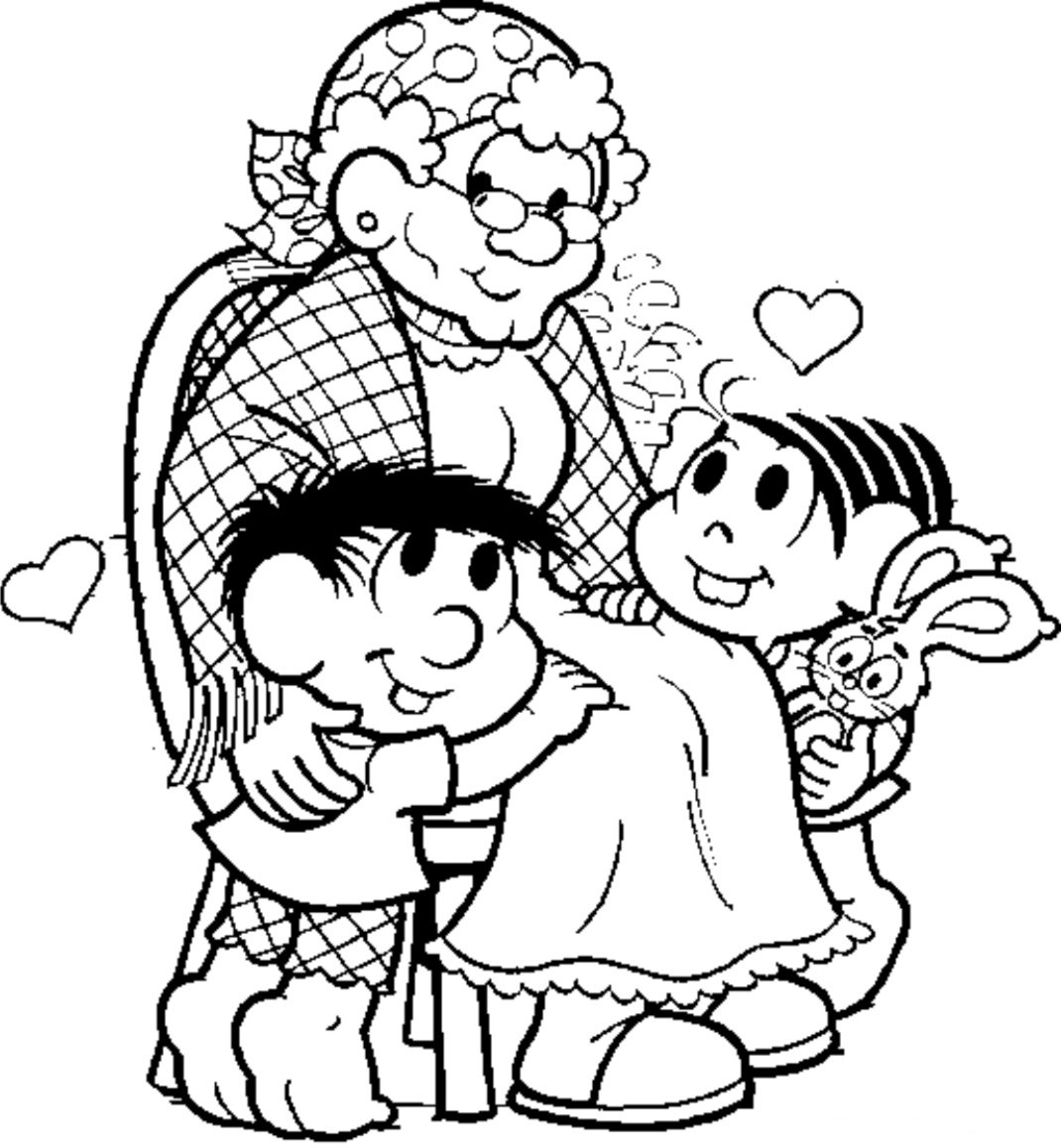 Mundinho Da Criança Alfabetização Desenhos Para Colorir Dia Da Vovó