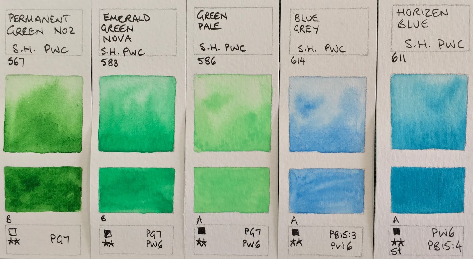 Jane Blundell Artist: ShinHan PWC Watercolours - full 104 colour range.