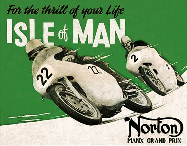 MOTORCYCLE 74: Isle of Man TT - vintage posters