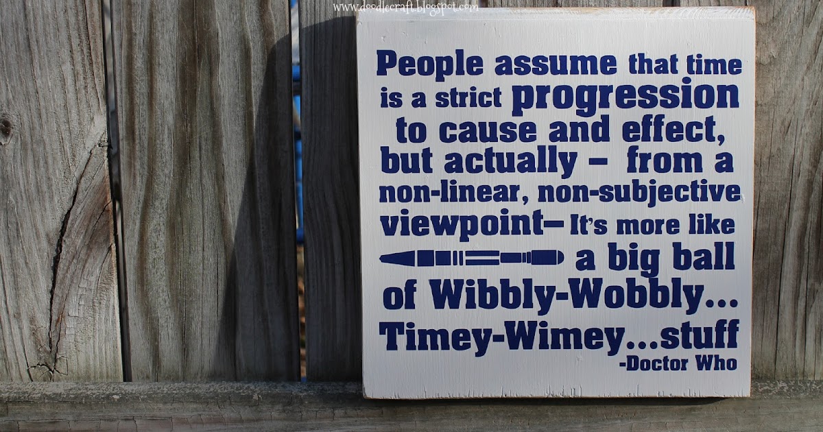 Wibbly Wobbly Timey Wimey Stuff Wallpaper