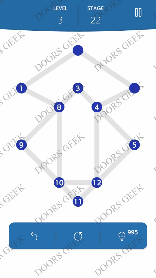 1LINE Level 3 Stage 22 Solution ~ Doors Geek