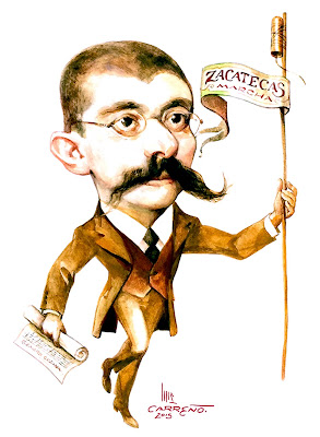 Luis Carreño: Genaro Codina, caricatura realizada por Luis Carreño.