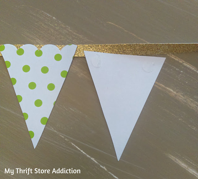 15 Minute Mini Pennant Banner | My Thrift Store Addiction
