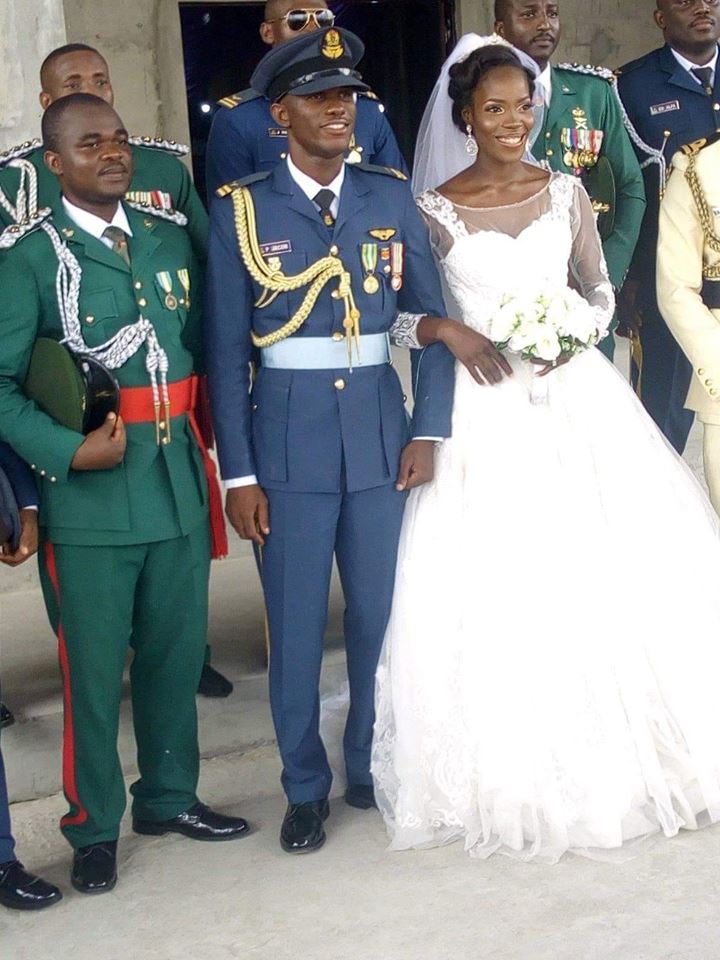 Tragic:Pilot Of Crashed NAF Fighter Jet Wedded 3 Weeks Ago (Picture)