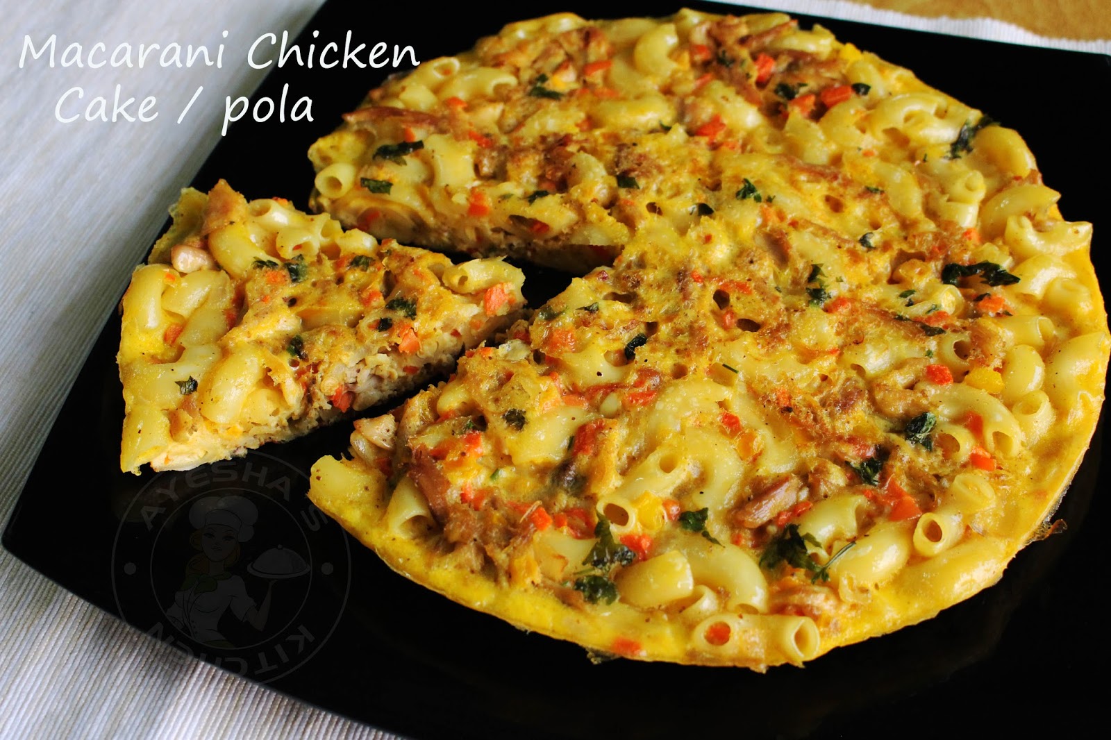 MACARONI RECIPE - CHICKEN MACARONI CAKE / MACARONI POLA