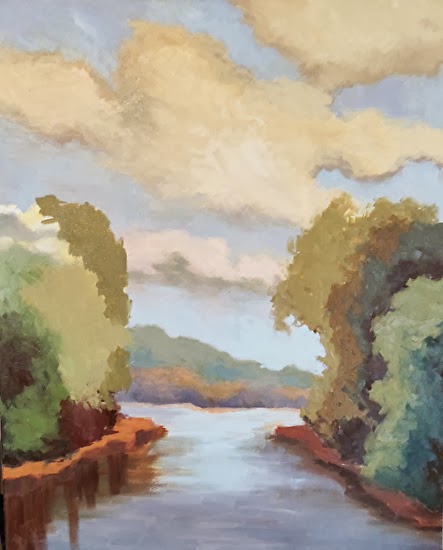 Daily Painters Abstract Gallery: Original Georgia Landscape Oil ...