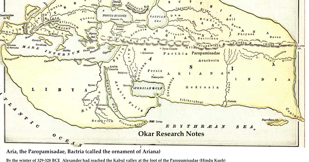 Okar Research: Paropamisadae: Bactrian Caucasus Indicus (6th C. BC)