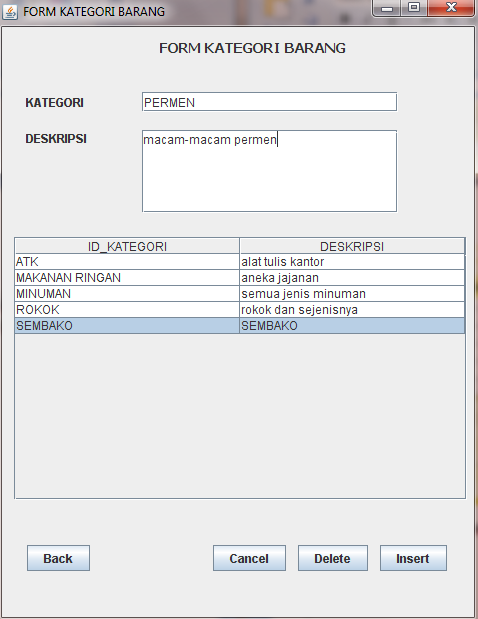 Blogku: Pembuatan Form Kategori Barang dan Form Daftar Barang pada ...