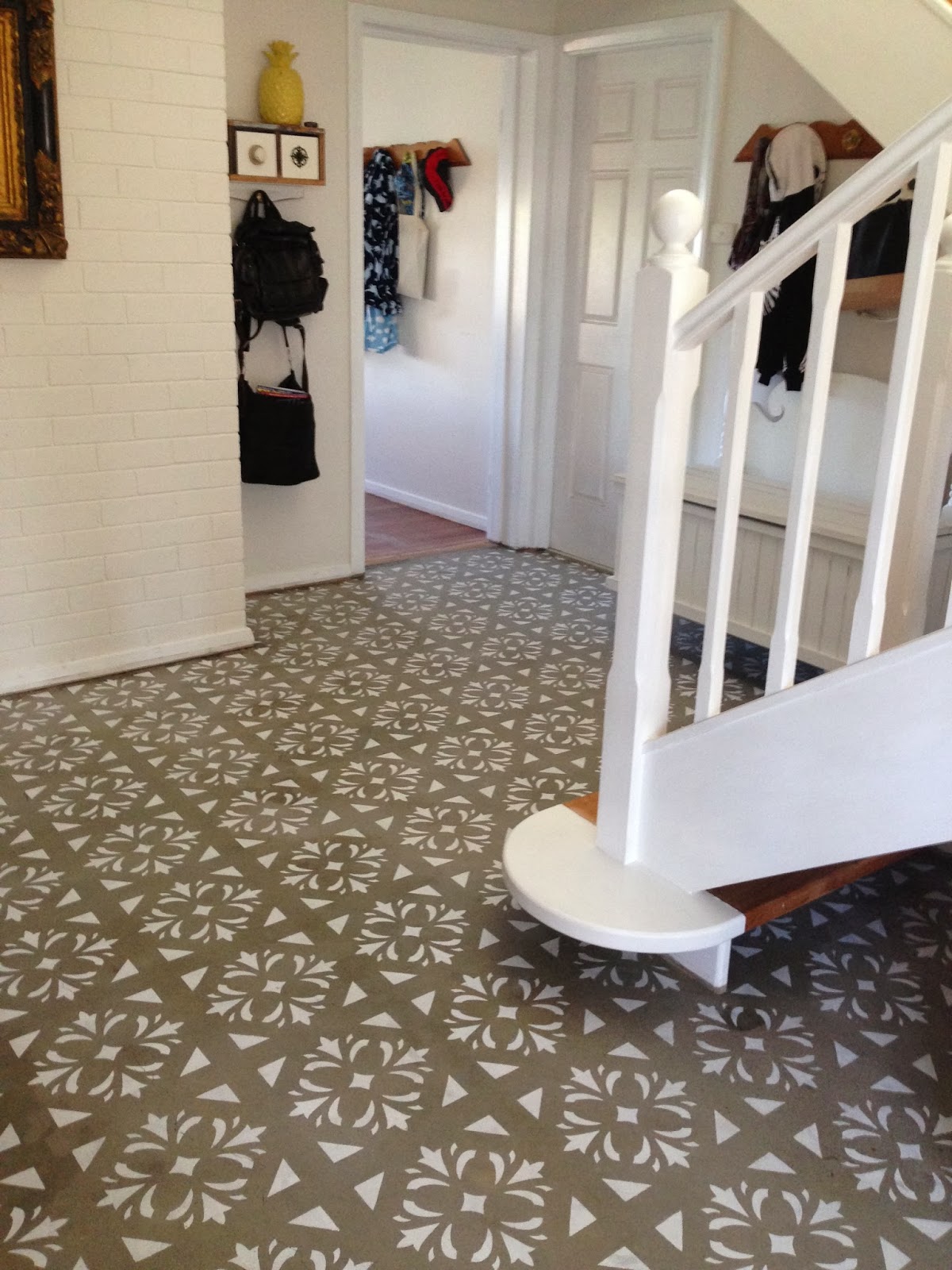 beautiful junk: Concrete Stencil Floor