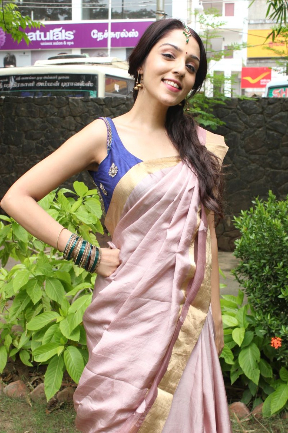 Newstillsindia: Actress Lekha Washington Saree Stills