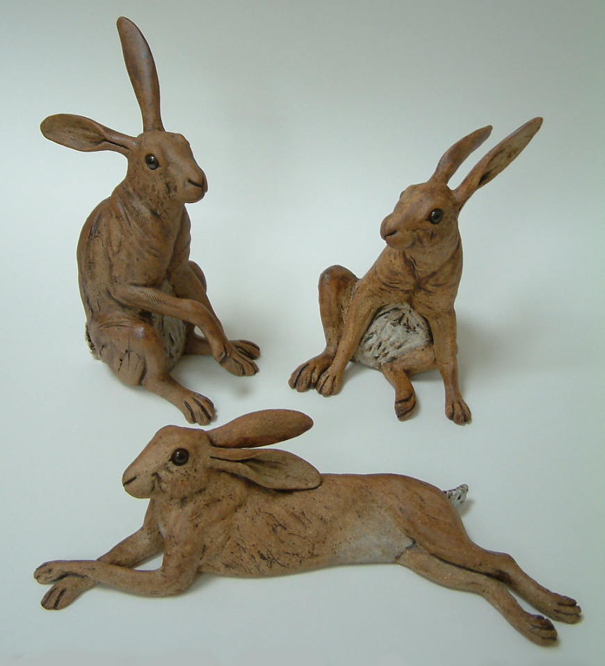 The THREE HARES: New Hare Sculptures