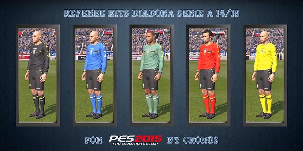 pes-modif: PES 2015 Referee Kits Diadora Serie A 14-15 + Adidas UEFA ...