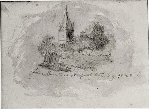 the Brontë Sisters: Anne Brontë made this pencil sketch at the age of ...