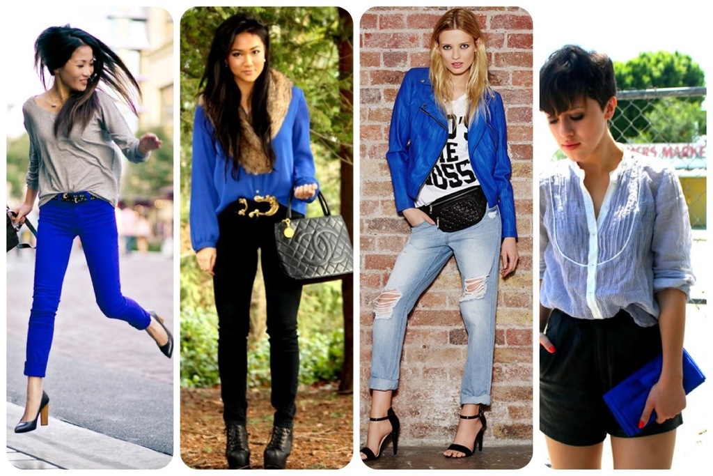 welovewomen: BLUE STREET STYLE LOOKS!!!