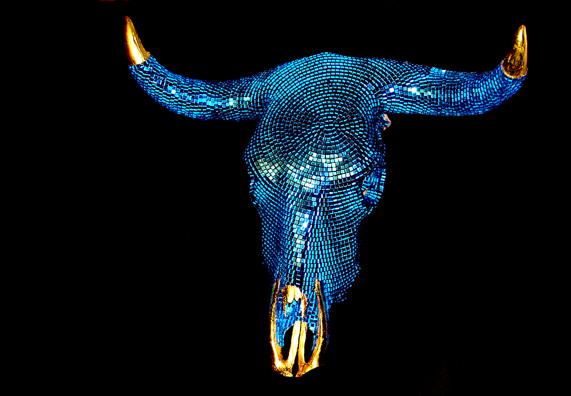Charles Krause: Bull skull Art