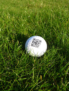 Creative QR: QR Codes on golf balls
