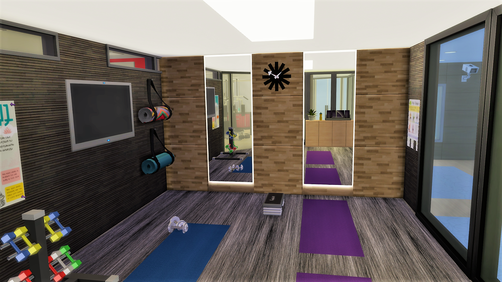 sim house design workshop: Sims 4 Rainbow High School ----- 七彩中学