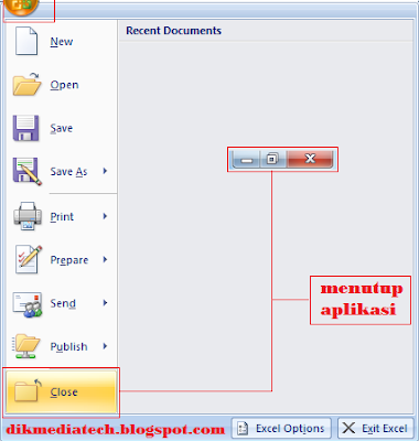 Pengertian menu dan icon pada Microsoft Excel | dikmediatech - Dikmediatech
