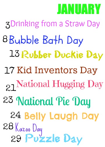 Someday Crafts: Printable Calendars, Calendar Journals and FUN January ...