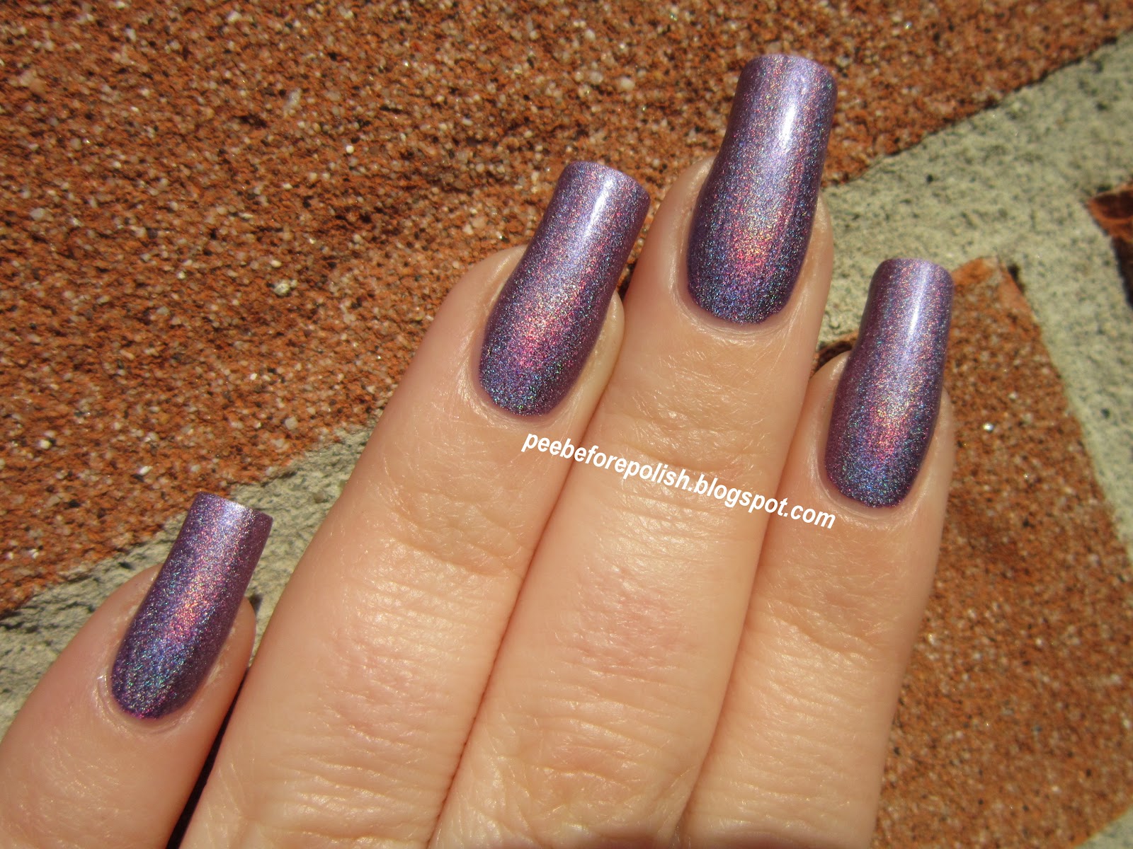 Pee Before Polish: Pupa Holographic Violet #35