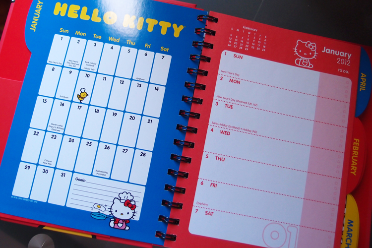 Tamara Henderson: 2012 Hello Kitty Planner