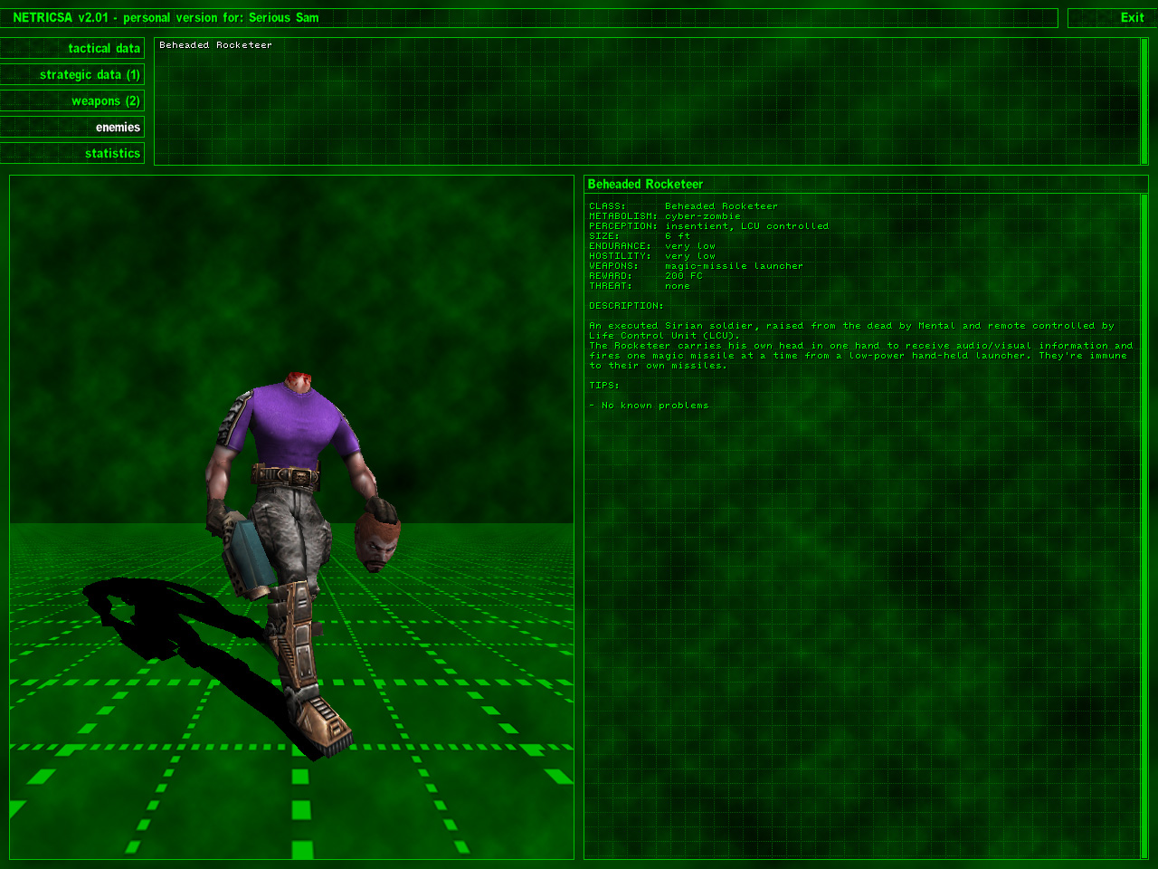 Super Adventures in Gaming: Serious Sam: The First Encounter (PC)