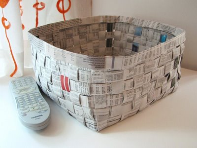 Dame Manualidades: Cómo hacer un cesto de papel reciclado