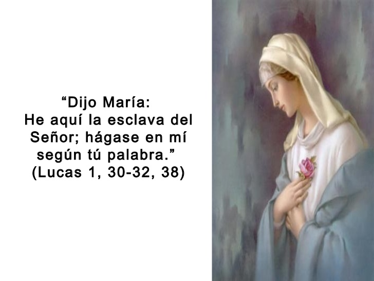 PARROQUIA DE SAN CIPRIANO DE VILANOVA DE AROUSA: El "si" de María